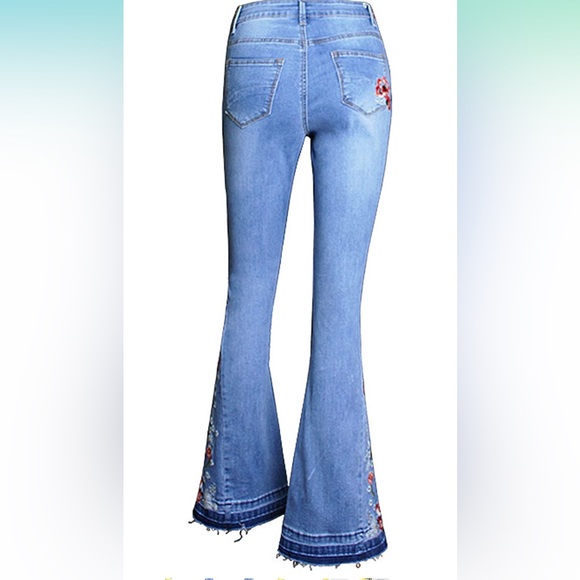 Jeans | Nwt High Rise Embroidered Bell Bottoms | Poshmark